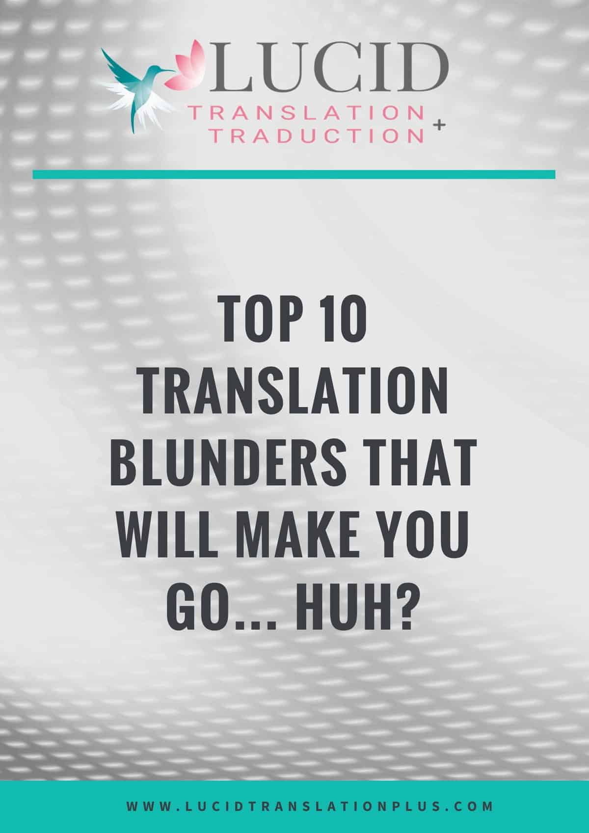 Top 10 Translations Fails | Have a Good Laugh | Lucid Translation Plus